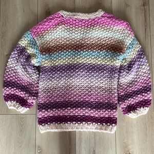 SAACHI | Sweaters | Saachi Mayflower Stripe Crochet Cardigan | Poshmark